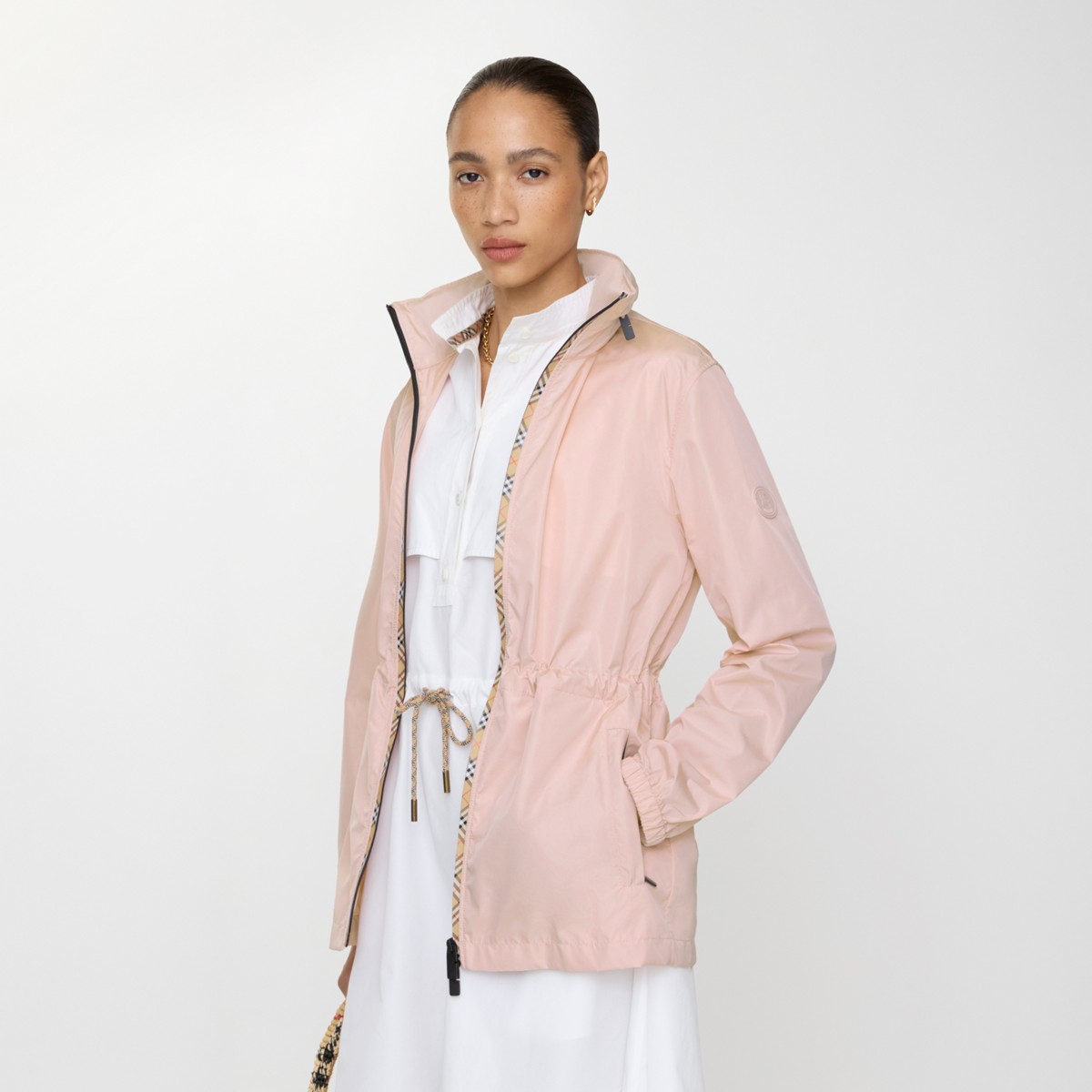 BURBERRY Short Nylon Blackpool Parka